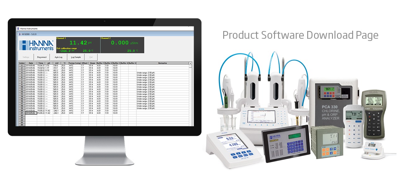 PC Compatible Software Versions | Hanna Instruments